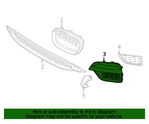 51-11-8-092-759 - Grill, side, open, left 2018-2021 BMW | AutoNation Parts
