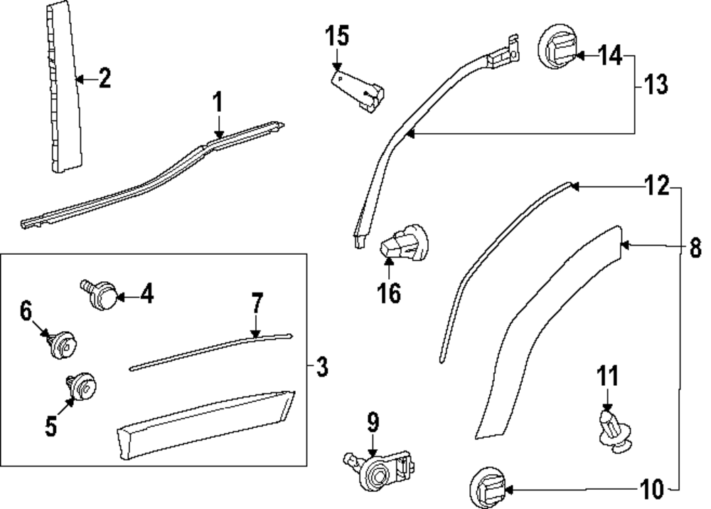 75767-60030 - 2024 Toyota Land Cruiser - Rear Molding Pad | Nucar ...