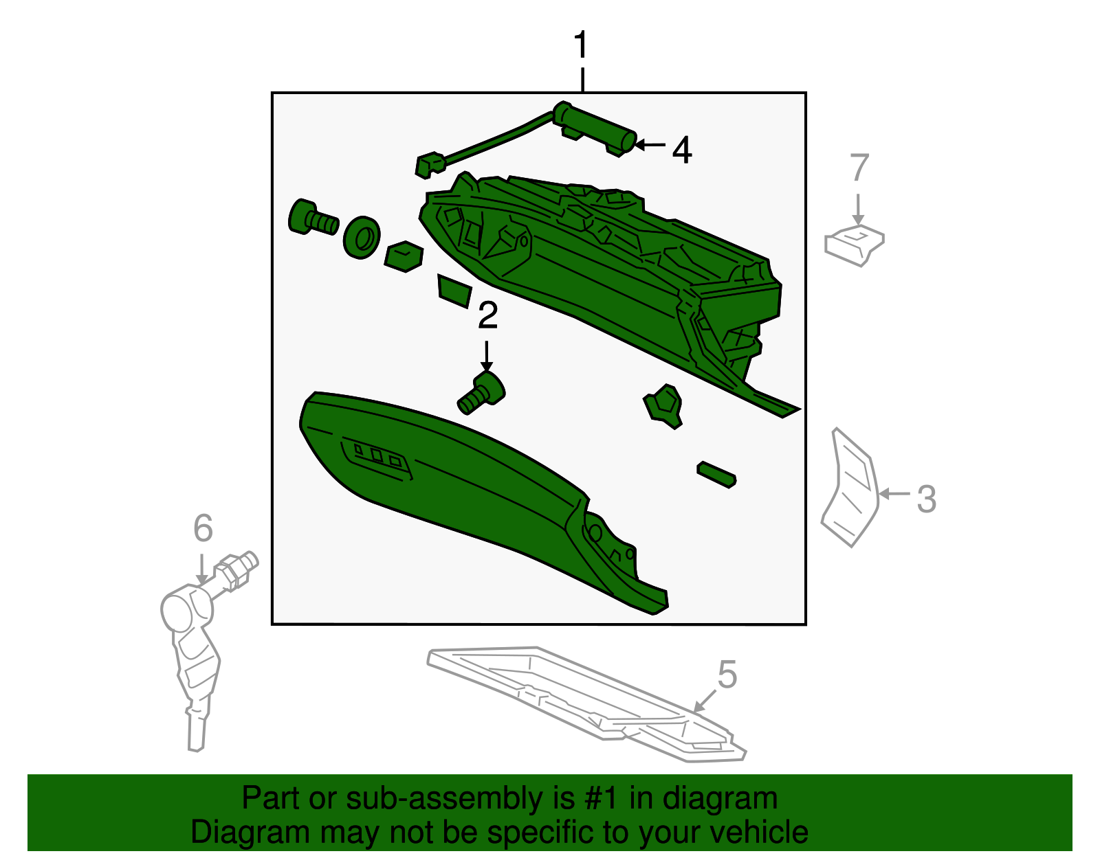 Genuine 2005-2008 Acura RL Glove Box Assembly 77501-SJA-A04ZA | Acura ...