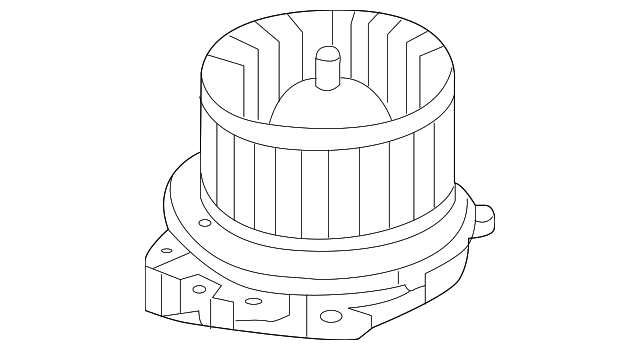 166-906-61-00-64 - Radial Blower Mercedes-Benz USA Parts