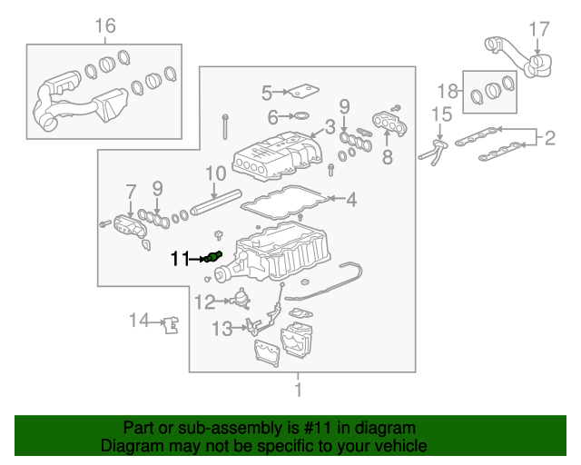 1985-2009 GM Air Cleaner Temperature Sensor 25036751 | TascaParts.com