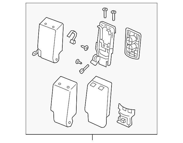 2017-2018 Nissan Rogue Armrest Assembly 88700-6FK1B | TascaParts.com