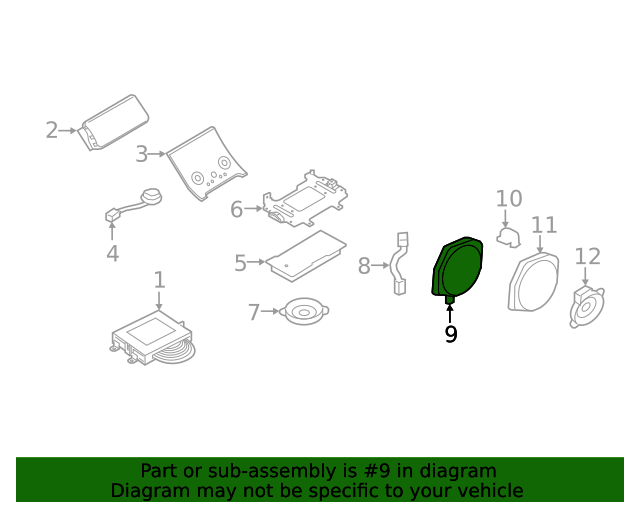 LR105985 - Front Dr Speaker - 2016-2020 Land-Rover | Land Rover Parts Now