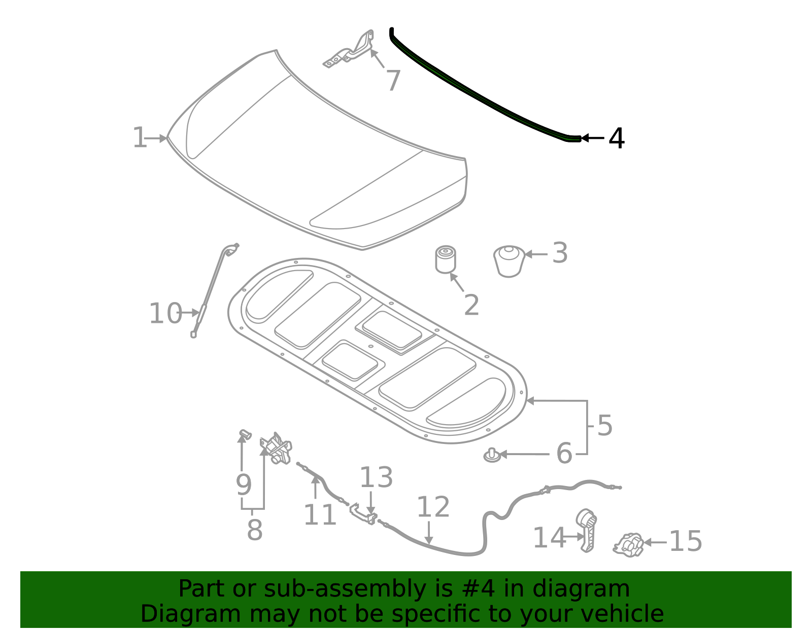 86430-Q5000 - Seal To Cowl 2021-2025 Kia Seltos | Kia.Parts Store