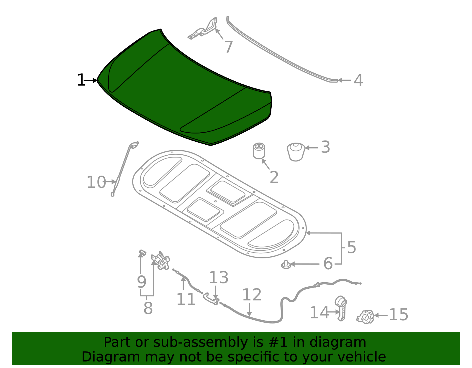 66400-Q5000 - Hood Panel 2021-2025 Kia Seltos | Kia.Parts Store