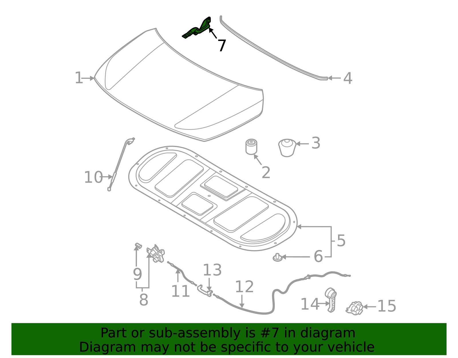 66910-Q5000 - Hood Hinge 2021-2025 Kia Seltos | Kia.Parts Store