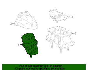 12361-31310 - Engine Mount 2013-2015 Lexus | AutoNationParts.com