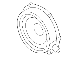 2010-2024 Porsche Rear Dr Speaker 7PP-035-710-C | Sunset Porsche Parts