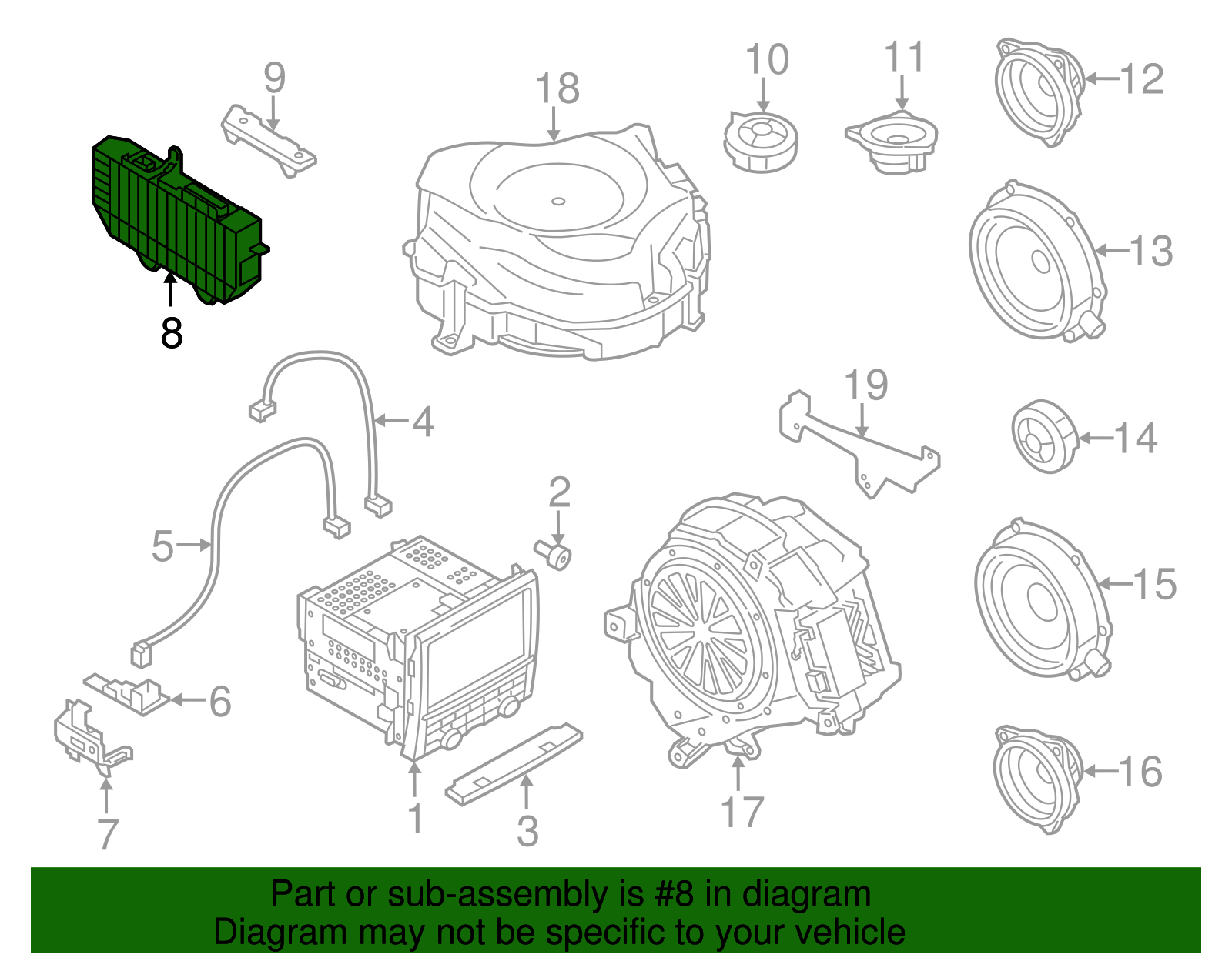 2010-2016 Porsche Amplifier 7PP-035-223-AB | OEM Luxury Parts