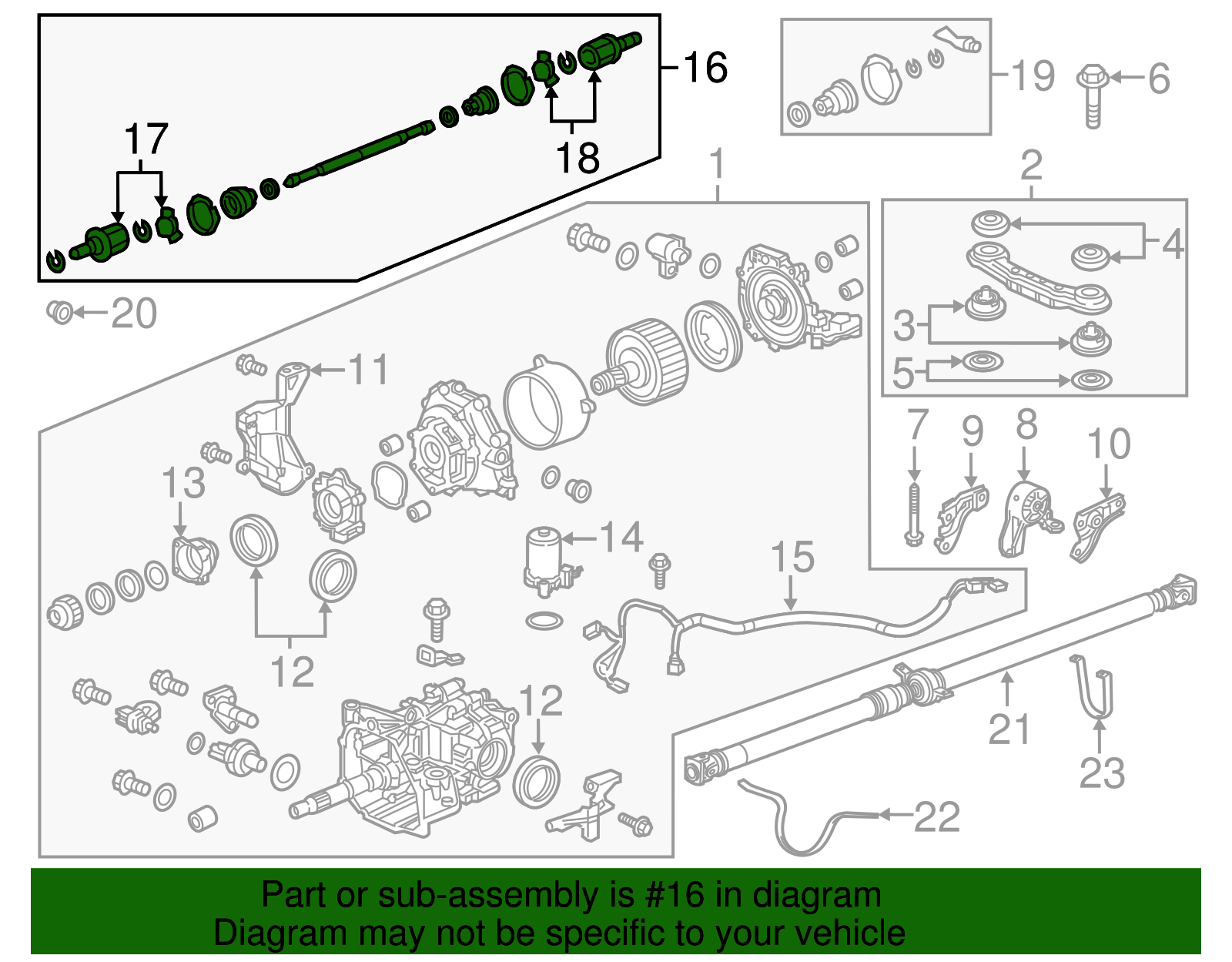 42310-T0A-000 - 2012 Honda CR-V - Drive Shaft Assembly R | Honda Parts Cheap