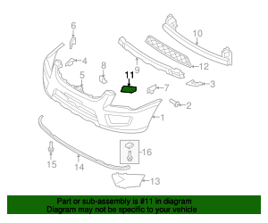 86571-1F500 - Center Bracket 2009-2010 Kia Sportage | Kia.Parts Store