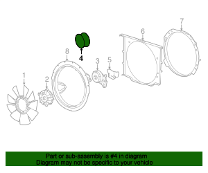 2015-2023 GM Engine Cooling Fan Motor Cover 12647745 | GMPartsDirect.com