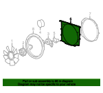 2015-2016 GM Engine Cooling Fan Upper Shroud 23466941 GM ...