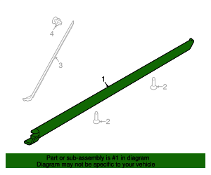 Genuine OEM Rocker Molding Part# LR156945 Fits 2015-2023 Land Rover ...