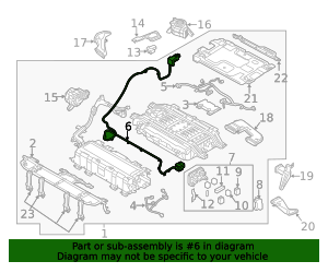 Hyundai - 91850-G2500 - Battery Cable - 2018-2022 Hyundai Ioniq | OEM ...