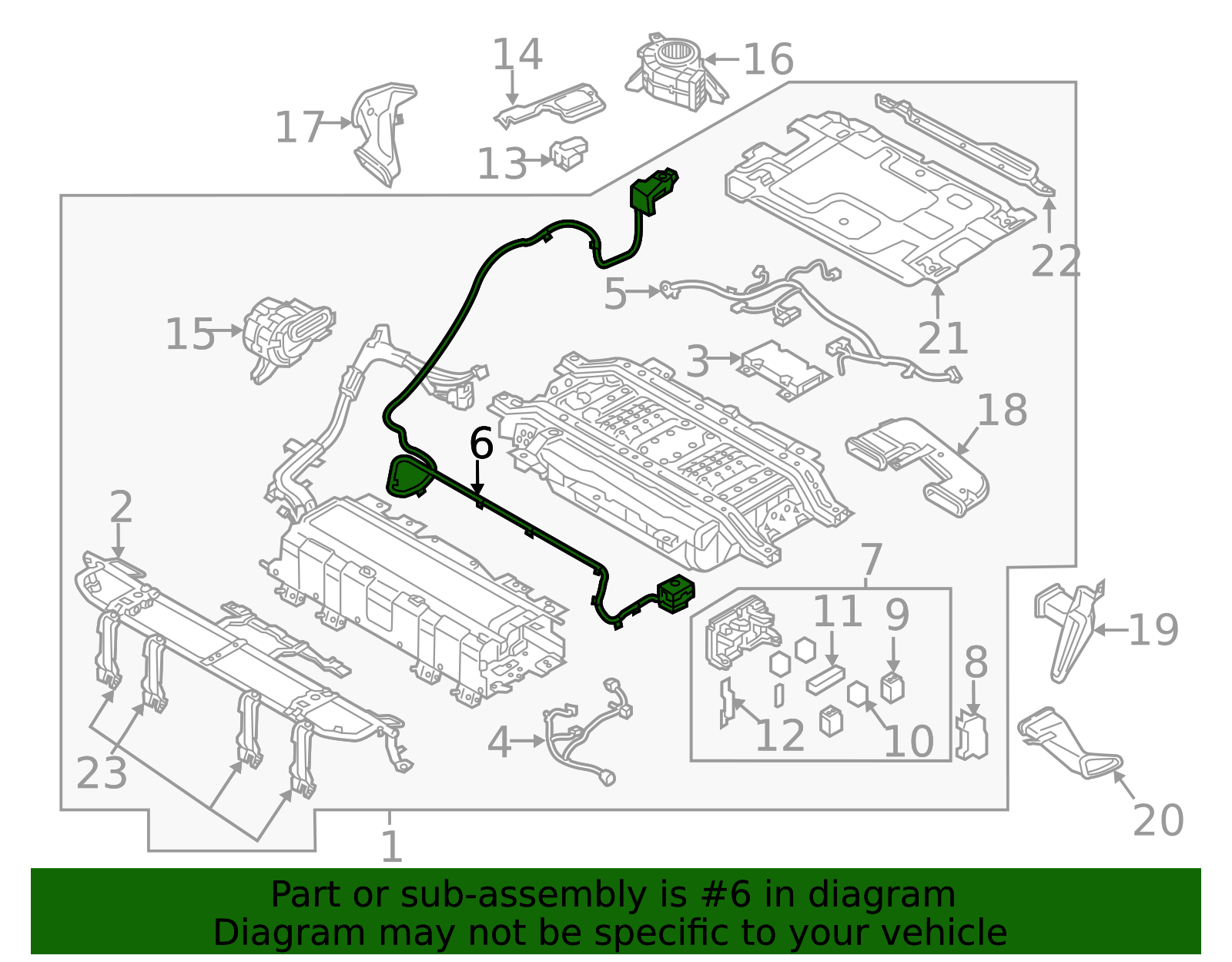 2018-2022 Hyundai Ioniq Battery Cable 91850-G2500 | QuirkParts