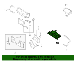 2014-2015 Kia Optima Lower Cover 97285-4C00087 | TascaParts.com