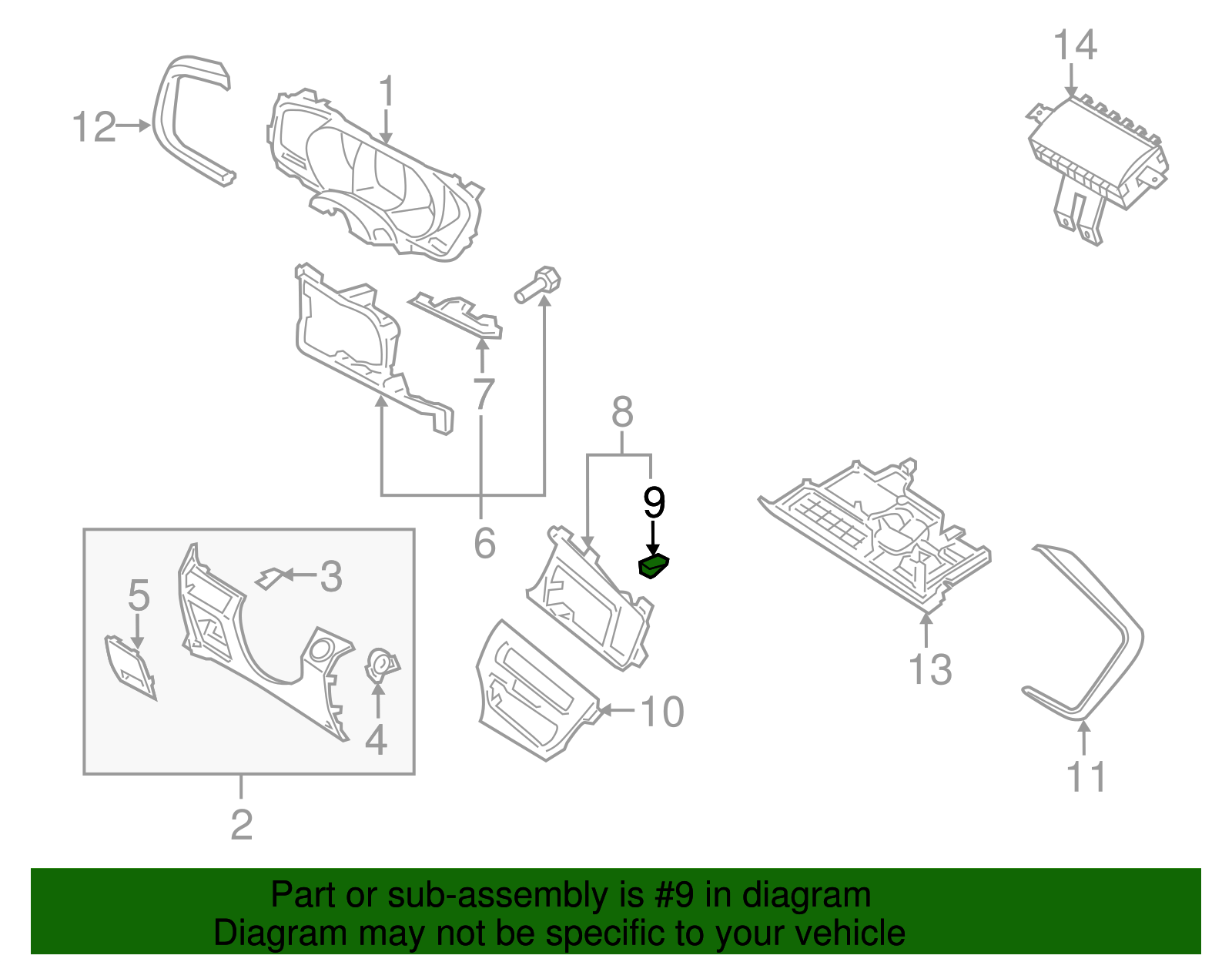 2010-2025 Kia Wheel Opening Molding Clip 84747-2L000 | Kia Parts Online