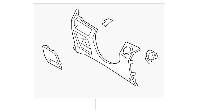 84750-4CAA087 - Lower Trim Panel - 2014-2015 Kia Optima | Kia Auto Parts