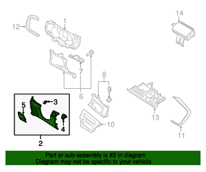 84750-4CAA087 - Lower Trim Panel - 2014-2015 Kia Optima | Kia Auto Parts