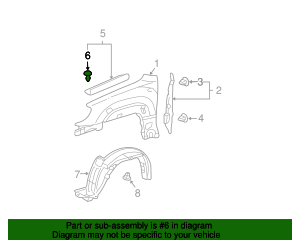 90080-46010 - Seal Strip Retainer Clip - 1990-2021 Toyota | OEM Genuine ...