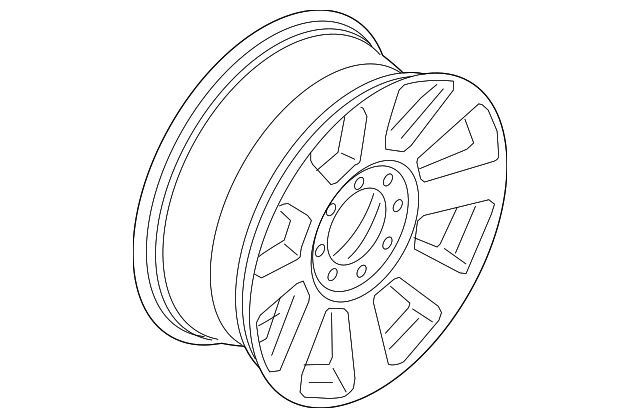 Genuine OEM Ford Part - Wheel, Alloy HC3Z-1007-J | Genuine OEM Ford ...