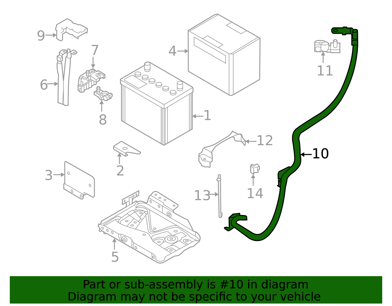 2018-2025 Nissan Negative Cable 24080-5RB0A | Sullivan Brothers Nissan