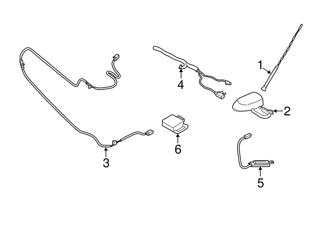 2016-2020 Ford Antenna Base HJ5Z-18936-BA | TascaParts.com