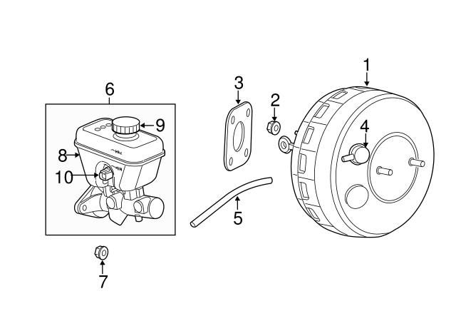2016-2020 Mopar Master Cylinder 68306574AC | TascaParts.com
