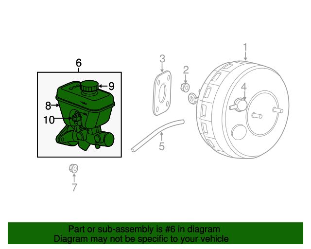 2016-2020 Mopar Master Cylinder 68306574AC | TascaParts.com