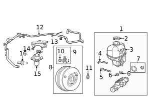 2016-2023 Mopar Master Cylinder 68306574ad | TascaParts.com