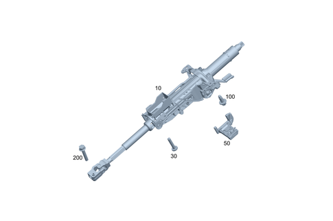 Steering Column Tube and Steering Shaft for 2024 Mercedes-Benz EQB 350 ...