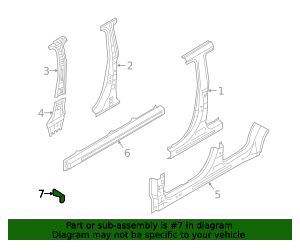 2022-2024 Mitsubishi Rocker Reinforced Bracket 5220BB43 | MITSUBISHI ...