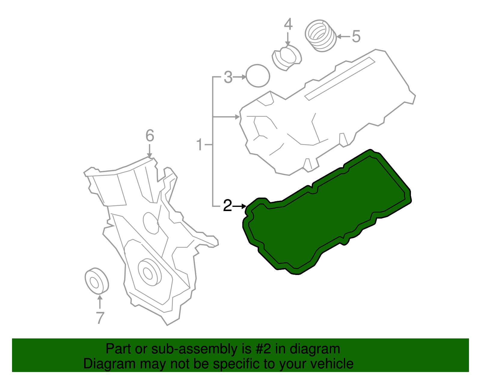 BR3Z-6584-B - Valve Cover Gasket 2011-2025 Ford | Big 3 Auto Parts