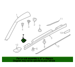 2003-2021 Nissan Rocker Molding Clip 76882-6P000 | Parts for Nissans