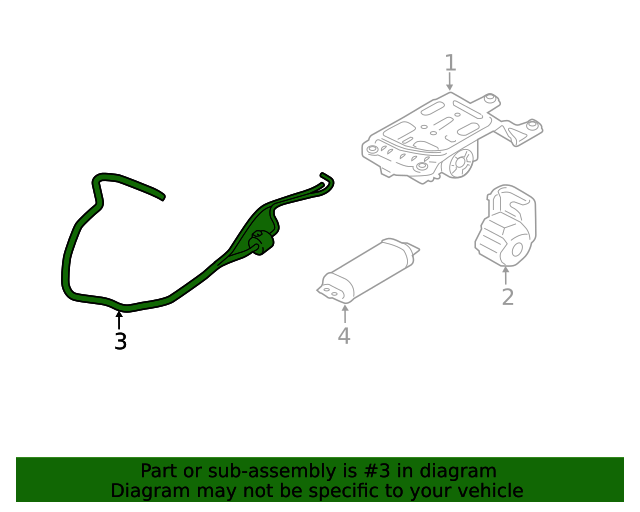 37206892536 - 2019-2023 BMW Vent Tube (37-20-6-892-536) | BMW of South ...