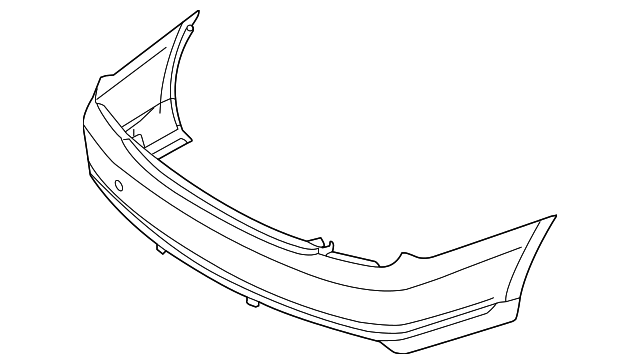 2017-2019 Genesis G90 Cover Rear Bumper 86640-D2000 | QuirkParts