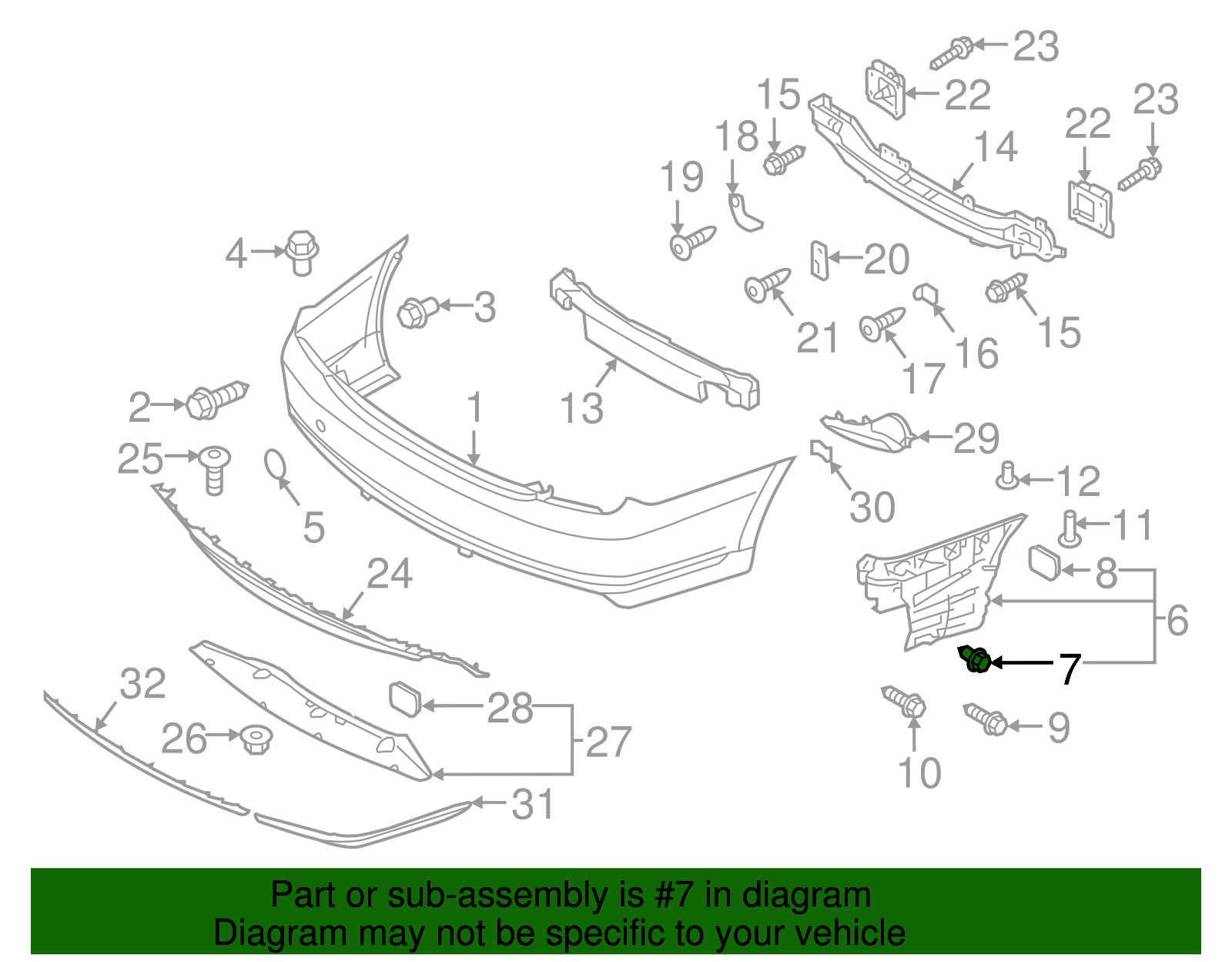 2017-2025 Hyundai Side Bracket Retainer 86625-2B001 | OEM Parts Online
