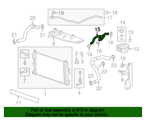 2013-2016 Buick Verano Reservoir Hose 13251448 | GMPartsDirect.com