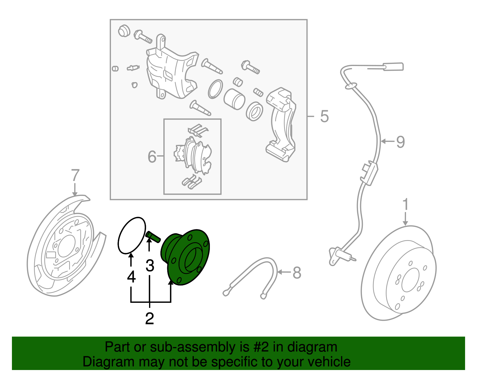 2005-2009 Hyundai Tucson Hub Assembly 52710-2E100 | HyundaiParts.Online