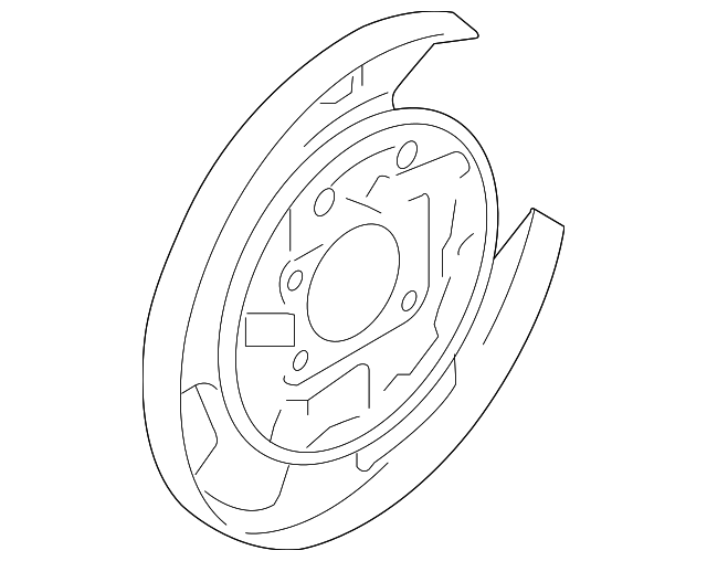 Genuine OEM Backing Plate Part# 58251-2E000 Fits 2005-2009 Hyundai ...