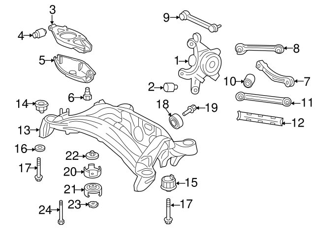 1994-2020 Mercedes-Benz Bushing 124-352-43-65 | AutoNationParts.com