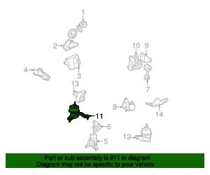 2002-2006 Toyota Engine Mount (Right) 12362-28100 | OEM Parts Online
