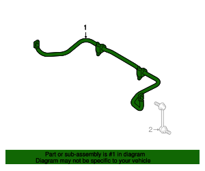 2010-2012 Land Rover Range Rover Stabilizer Bar LR012786 | OEM Parts Online