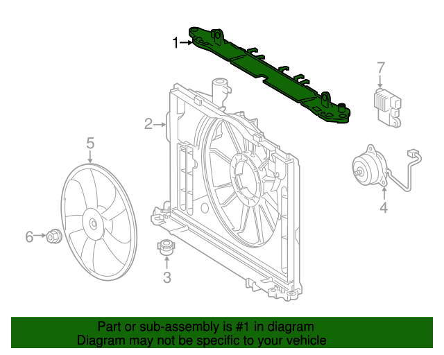 2009-2017 Toyota Shroud, Fan, No. 2 16712-0T020 | OEM Parts Online