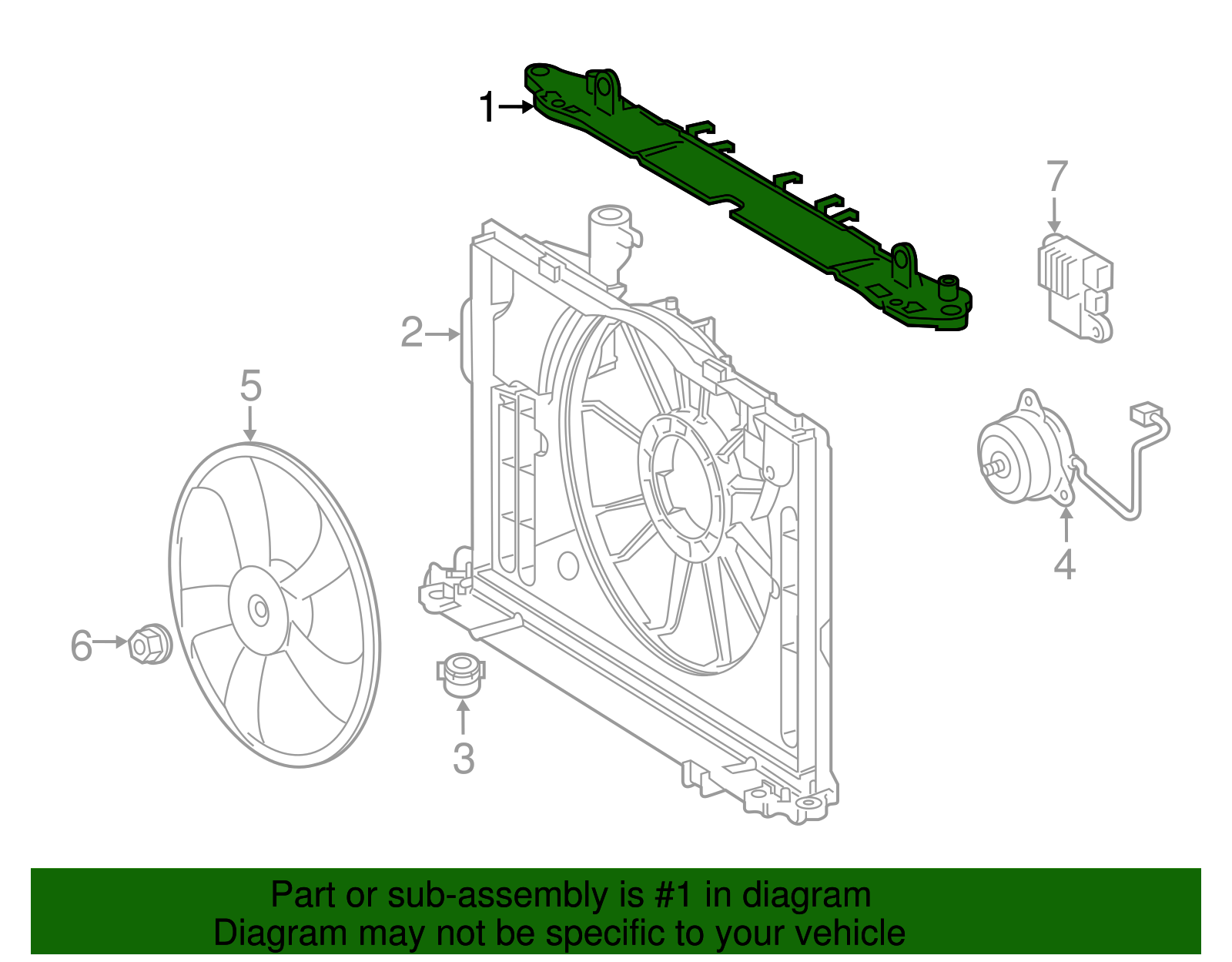 2009-2017 Toyota Shroud, Fan, No. 2 16712-0T020 | OEM Parts Online