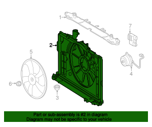 2014-2019 Toyota Corolla Engine Cooling Fan Shroud 16711-0T131 | Toyota ...