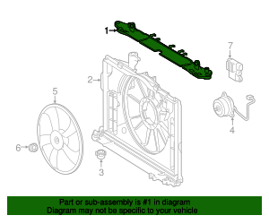 2009-2017 Toyota Shroud, Fan, No. 2 16712-0T020 | Toyota Parts