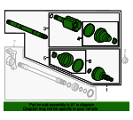2019-2025 Chevrolet Malibu Front Driver Side Half-Shaft Assembly ...