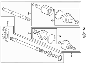 84066552 - Front Driver Side Half-Shaft Assembly 2019-2023 Chevrolet ...